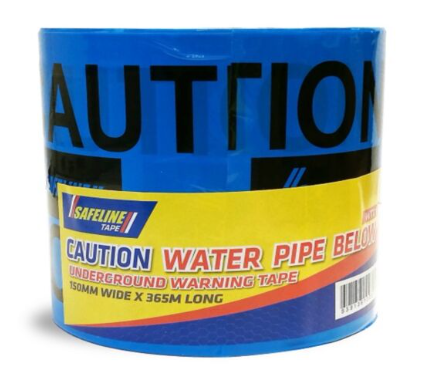 WATER CAUTION TAPE BLUE – Walshs Homevalue Hardware