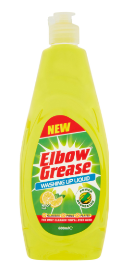 Elbow Grease Washing Up Liquid 600ml – Walshs Homevalue Hardware