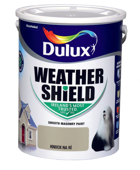 5L DULUX W/SHIELD KNOCK NA RI – Walshs Homevalue Hardware