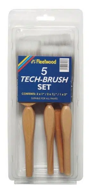 Tech 5pc Brush Set Fleetwood – Walshs Homevalue Hardware