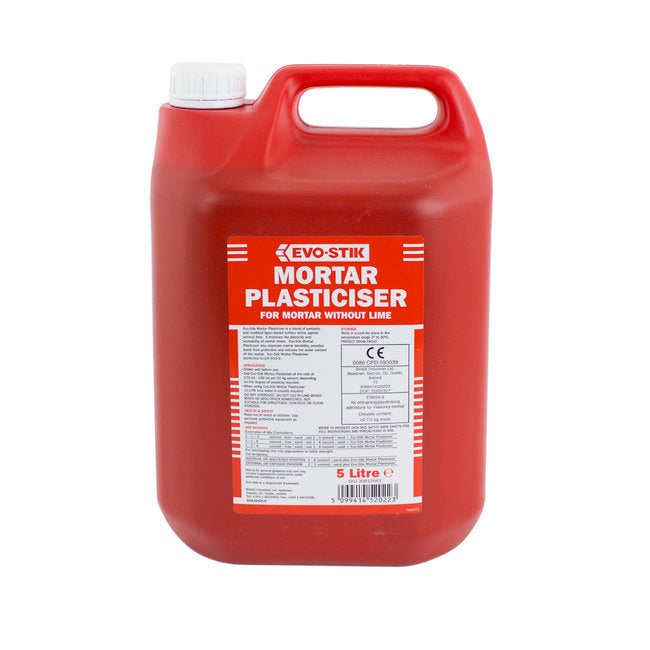 Evo-Stik E.M.P Evo-Stik Mortar Plasticiser 5L – Walshs Homevalue Hardware